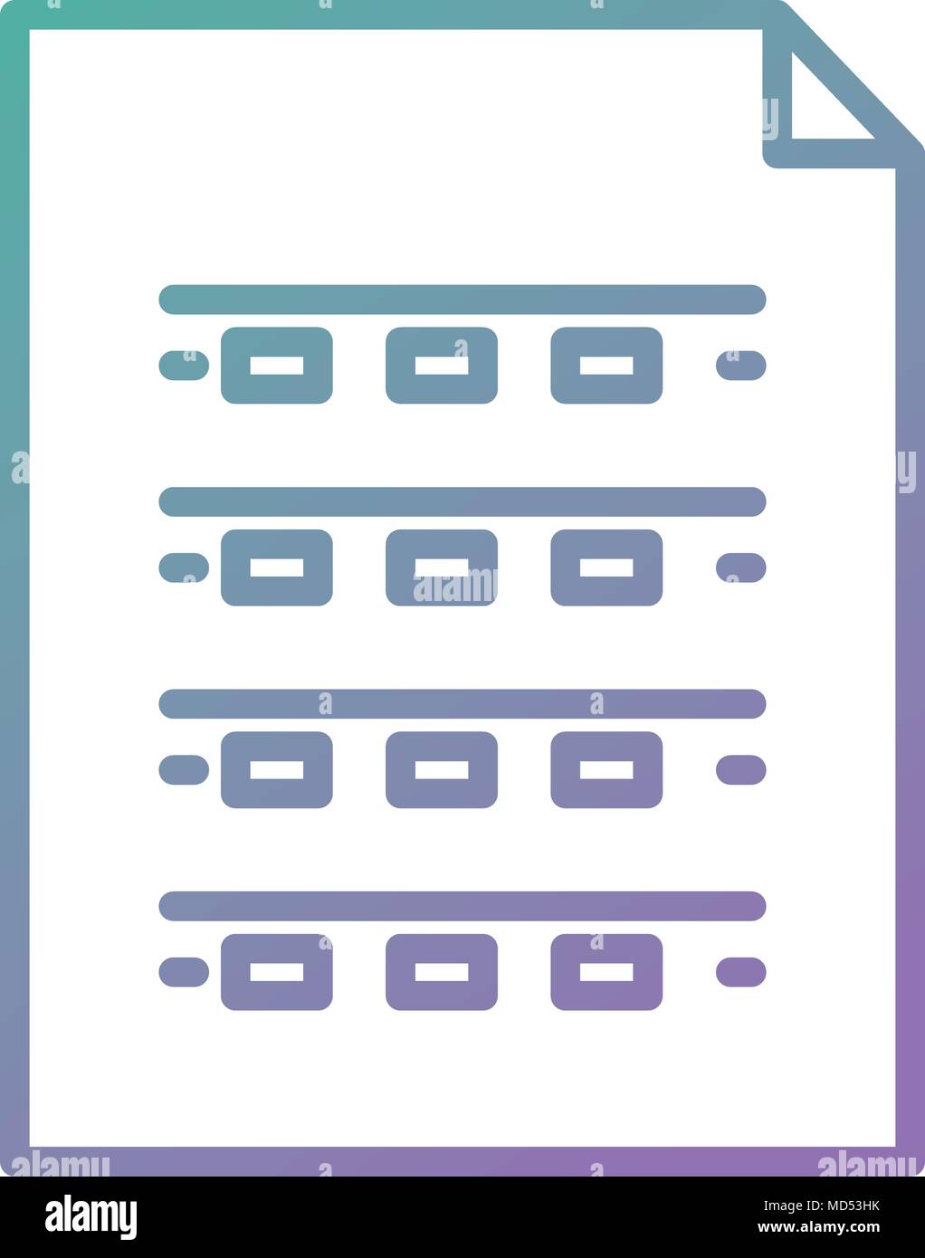 paper document isolated icon Stock Vector Image & Art - Alamy