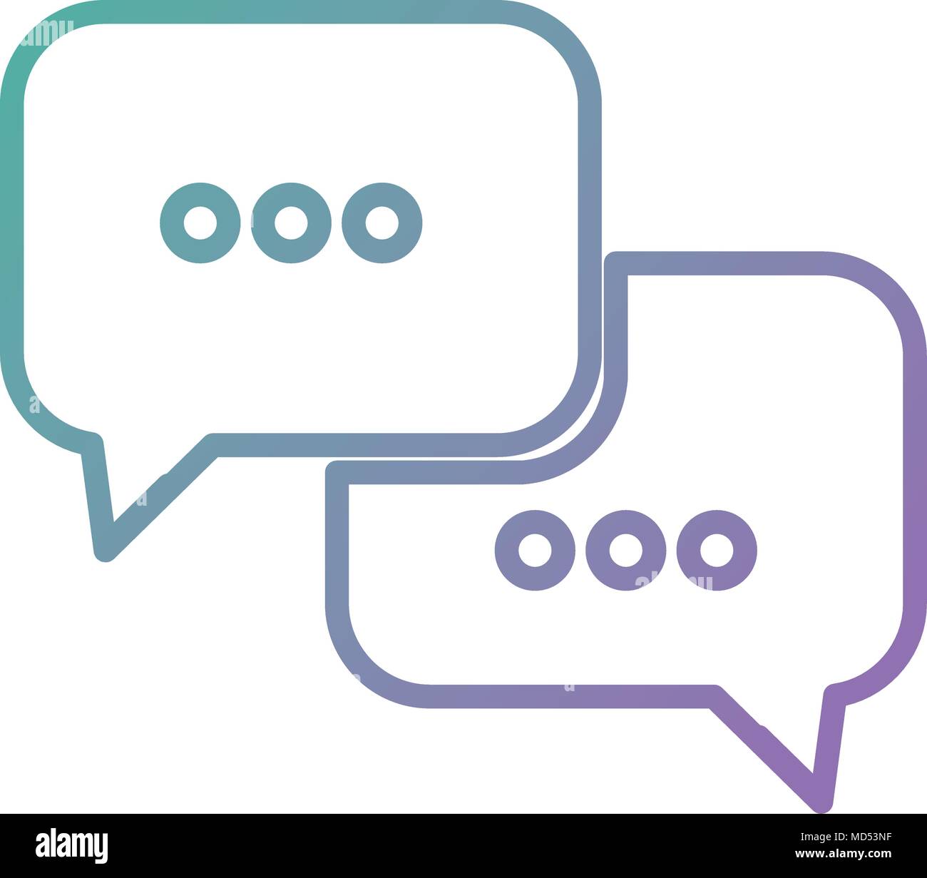 speech bubble message icon Stock Vector Image & Art - Alamy