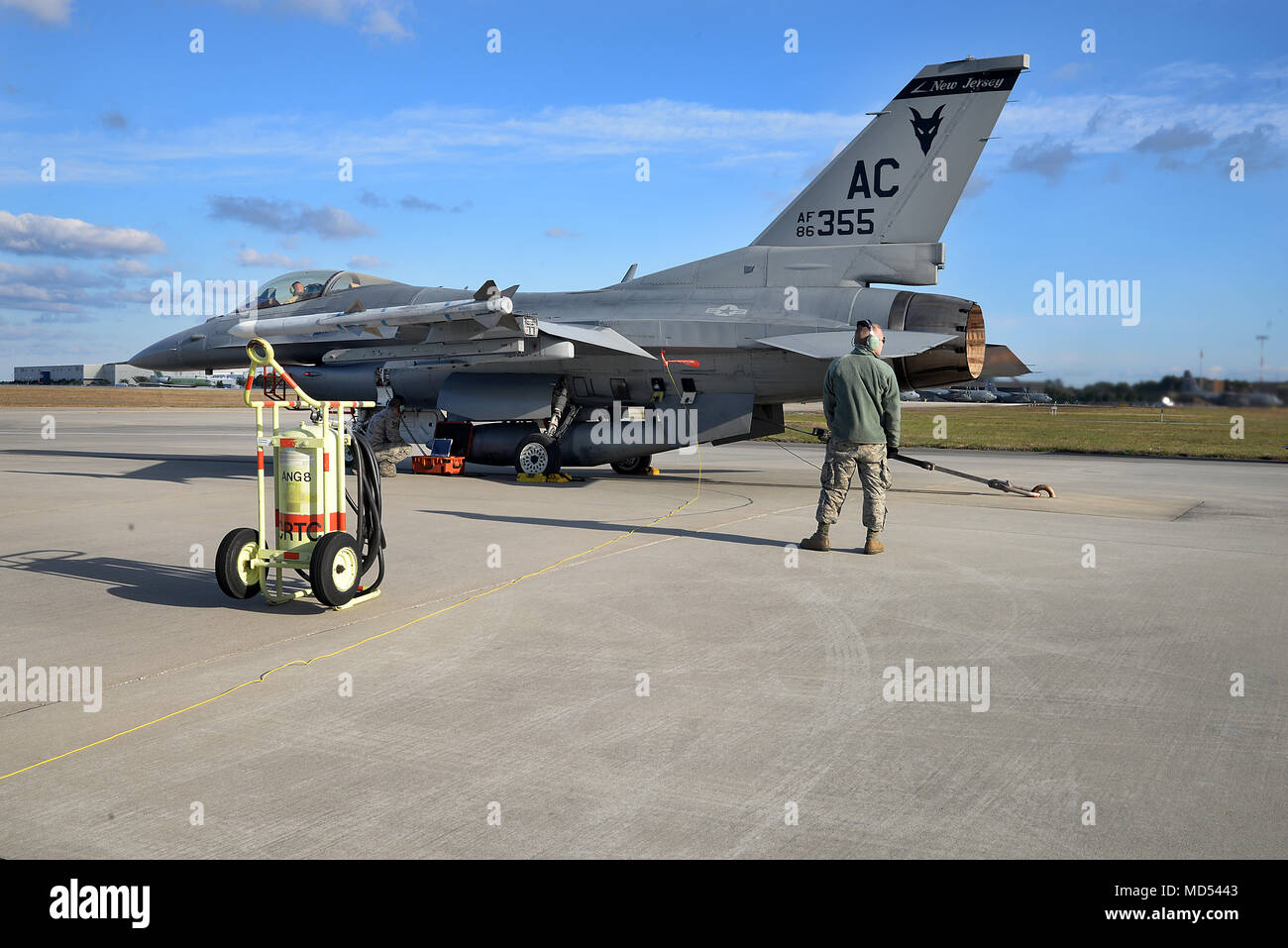 Engine shop specialists with 177th Fighter Wing, New Jersey Air ...