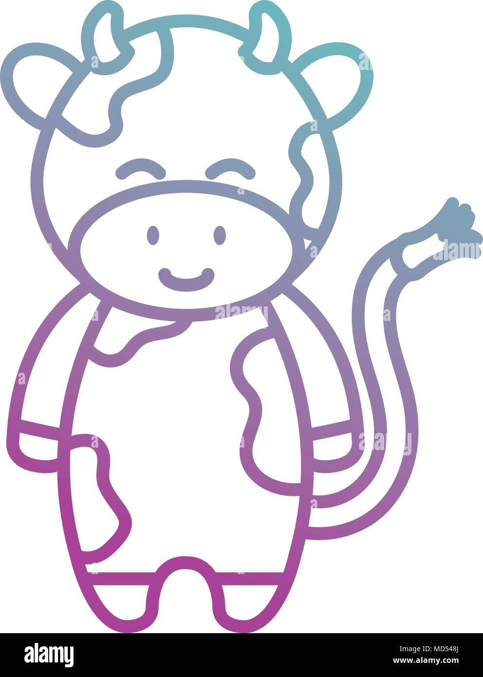 cute and little cow character Stock Vector Image & Art - Alamy