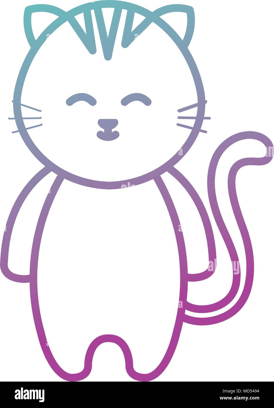cute and little cat character Stock Vector Image & Art - Alamy