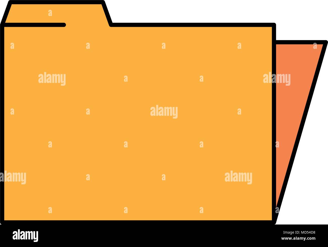 file folder isolated icon Stock Vector Image & Art - Alamy