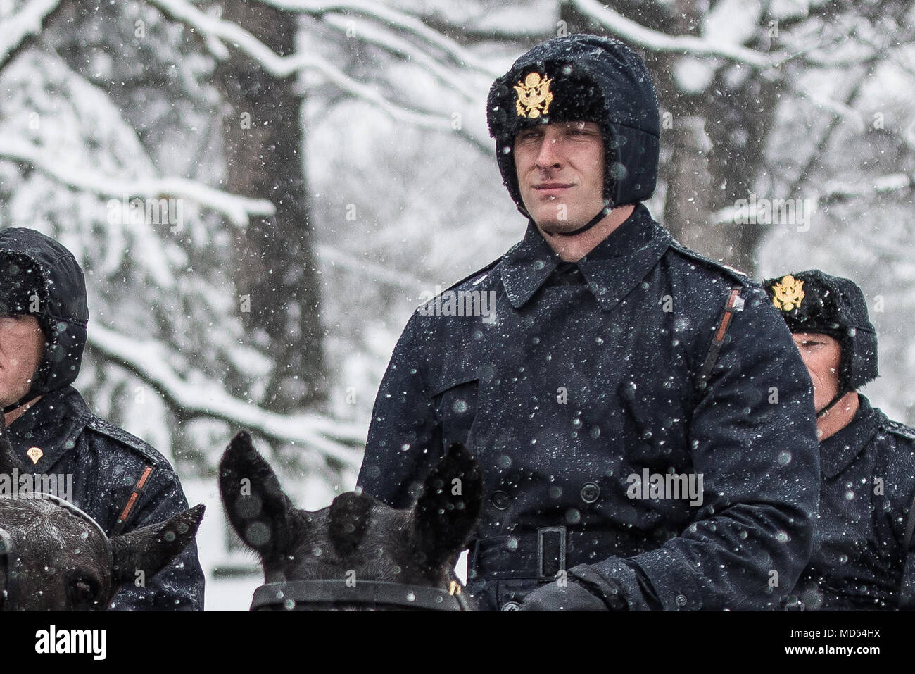 Soldiers assigned to the U.S. Army Caisson Platoon, 1st Battalion, 3d U ...
