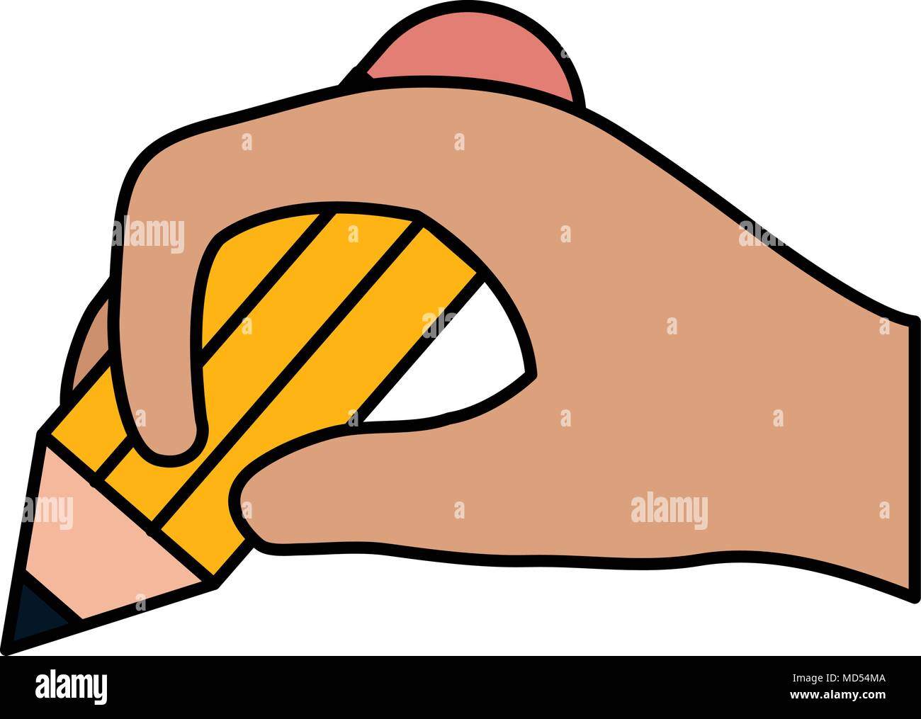 hand writing with pencil Stock Vector Image & Art - Alamy