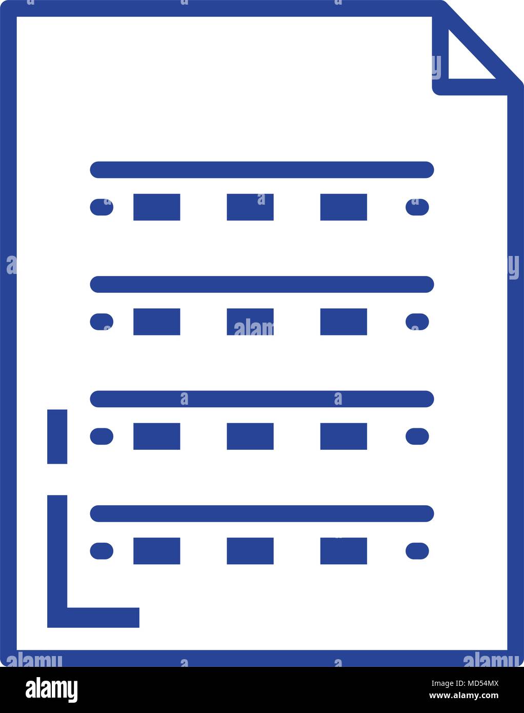 paper document isolated icon Stock Vector Image & Art - Alamy
