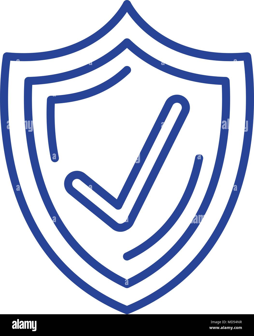 shield with ok symbol Stock Vector Image & Art - Alamy