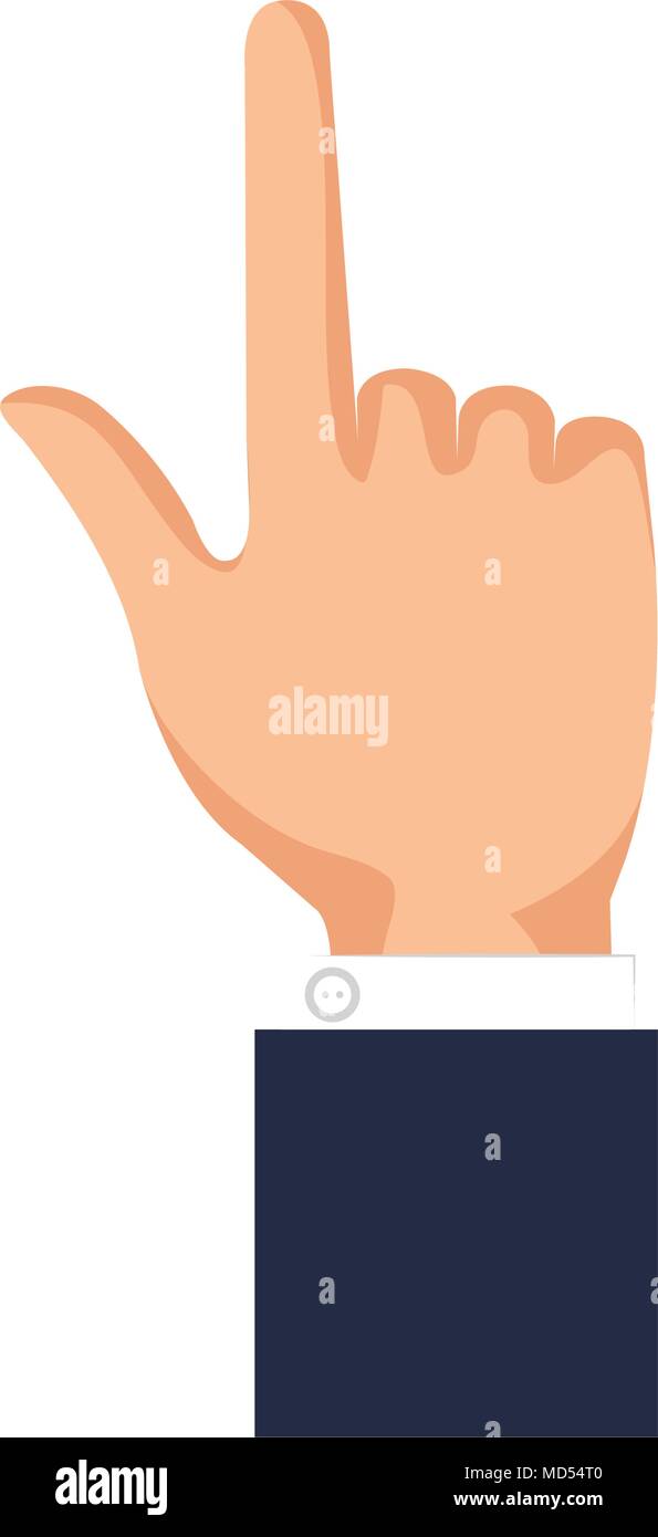 hand human index isolated icon Stock Vector Image & Art - Alamy