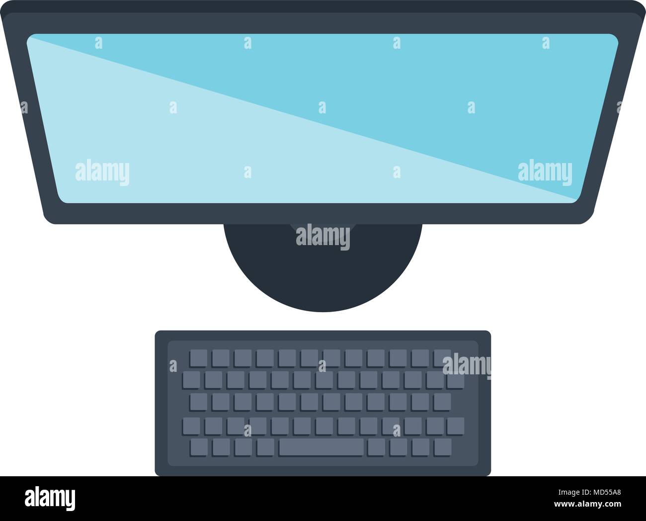 desktop computer isolated icon Stock Vector Image & Art - Alamy