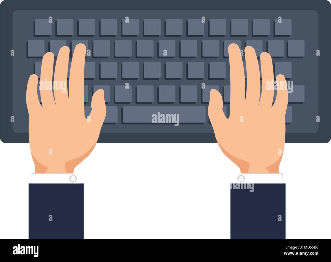 Typing Keyboard Detail Stock Vector Images - Alamy