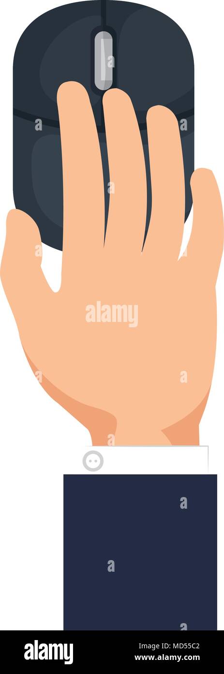 hand using computer mouse Stock Vector Image & Art - Alamy