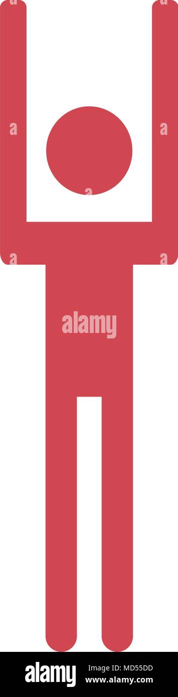 human figure silhouette with hands up Stock Vector Image & Art - Alamy