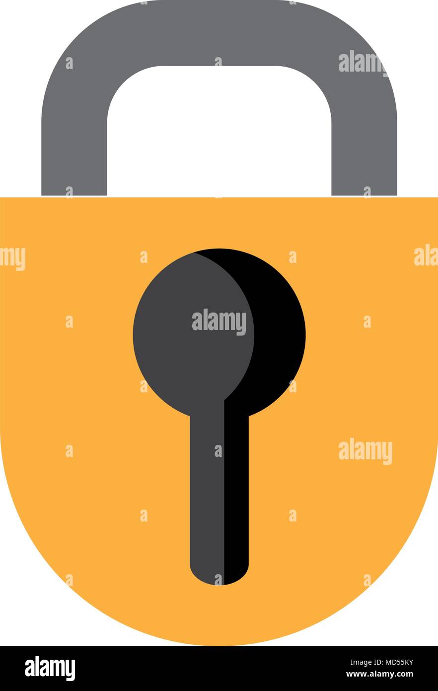 safe secure padlock icon Stock Vector Image & Art - Alamy