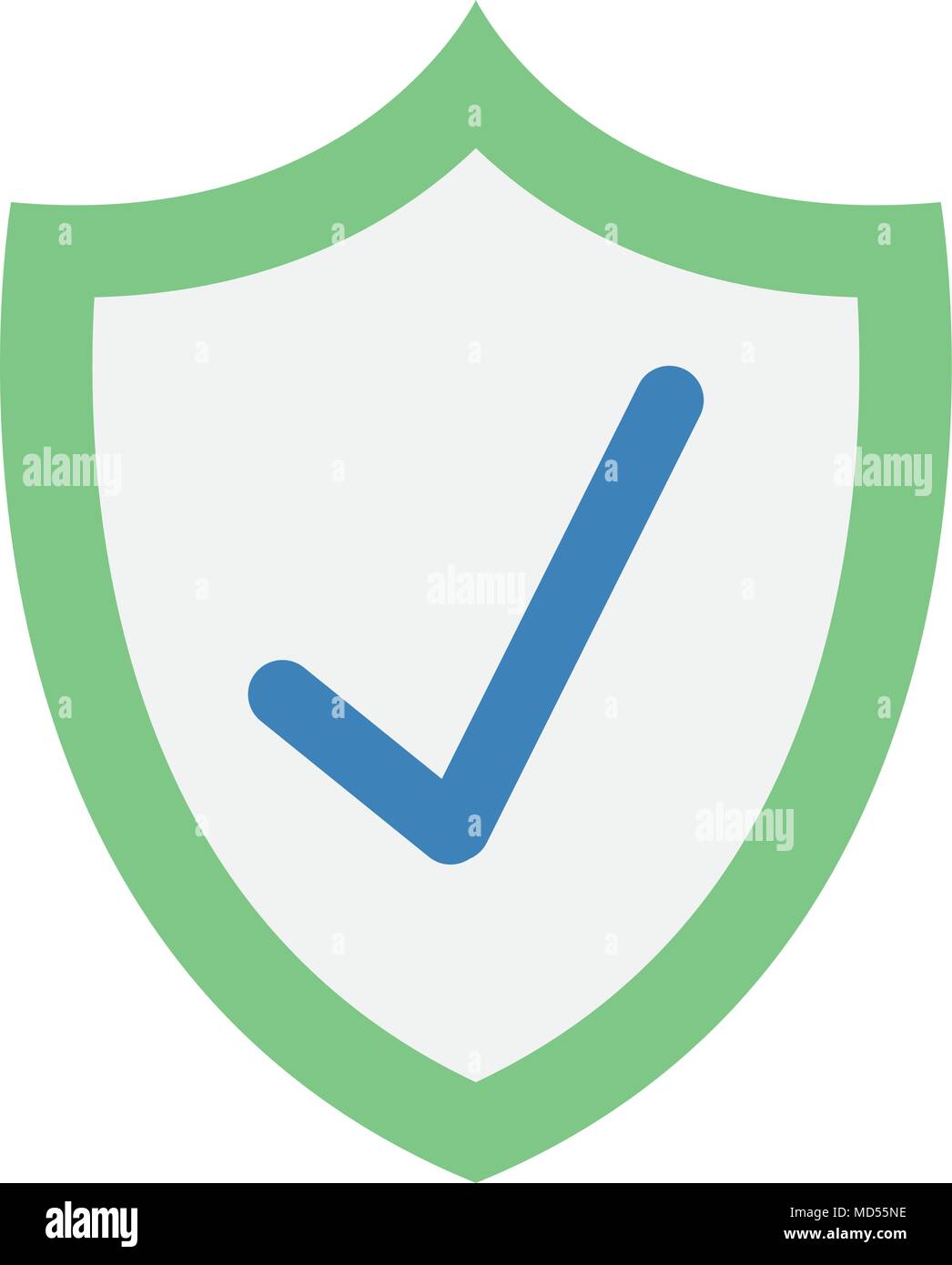 shield with ok symbol Stock Vector Image & Art - Alamy