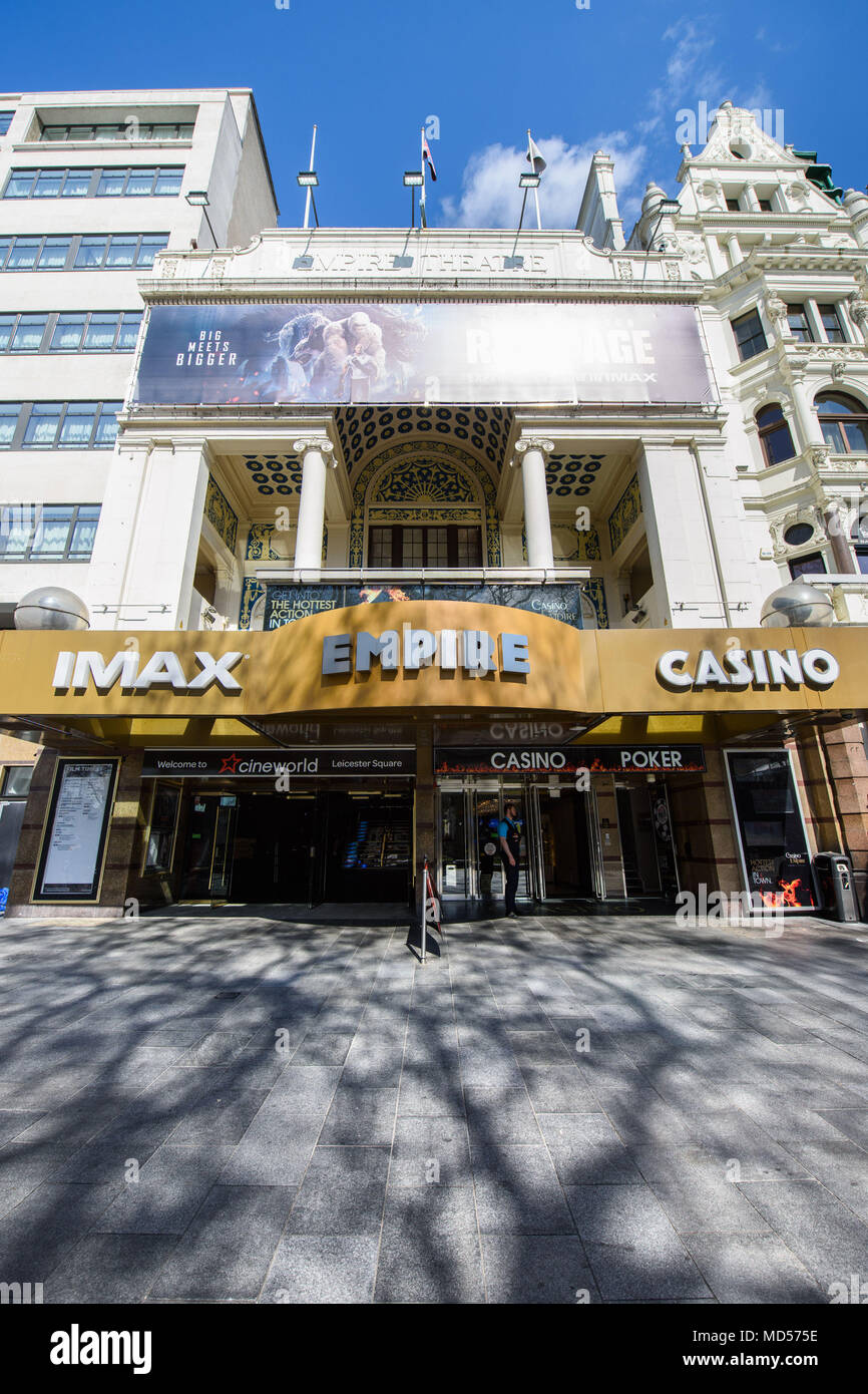 General view of the refurbishment of the Cineworld Leicester Square ...