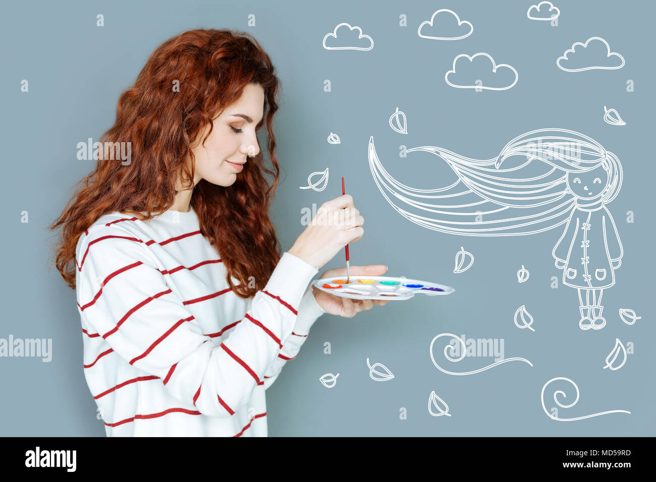 Calm color palette art hi-res stock photography and images - Alamy