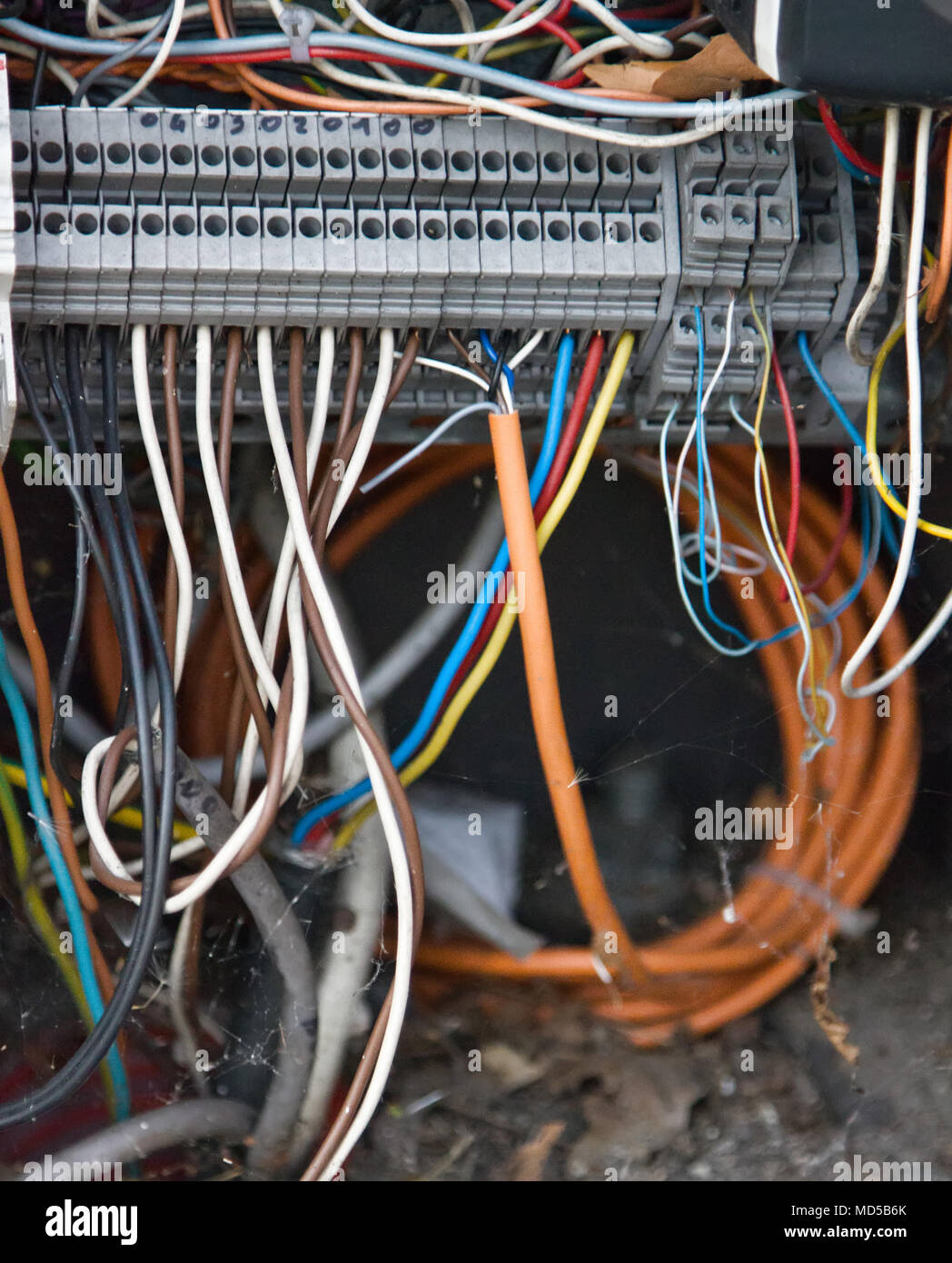 Part of switchboard and commutator Stock Photo - Alamy
