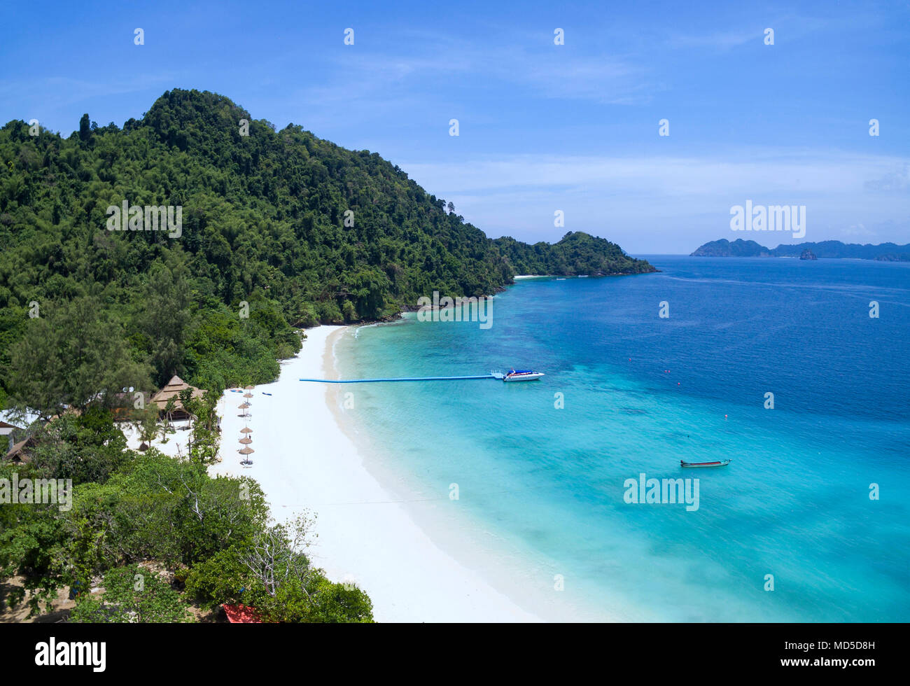 beautiful white sand beach of nyang oo phee island most popular ...