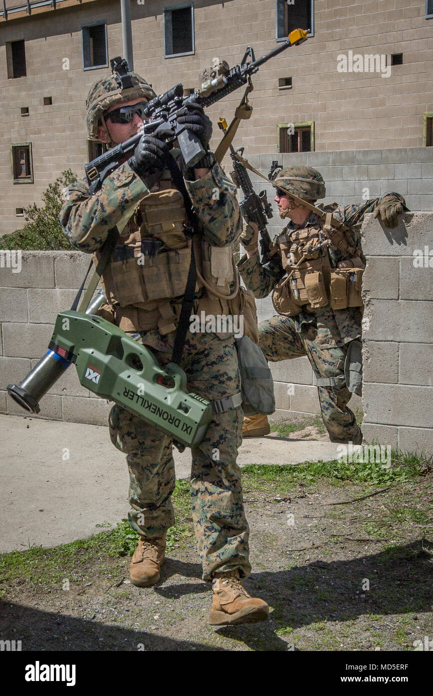 U.S. Marine Corps Lance Cpl. Briar Purty, an infantryman with 3rd ...