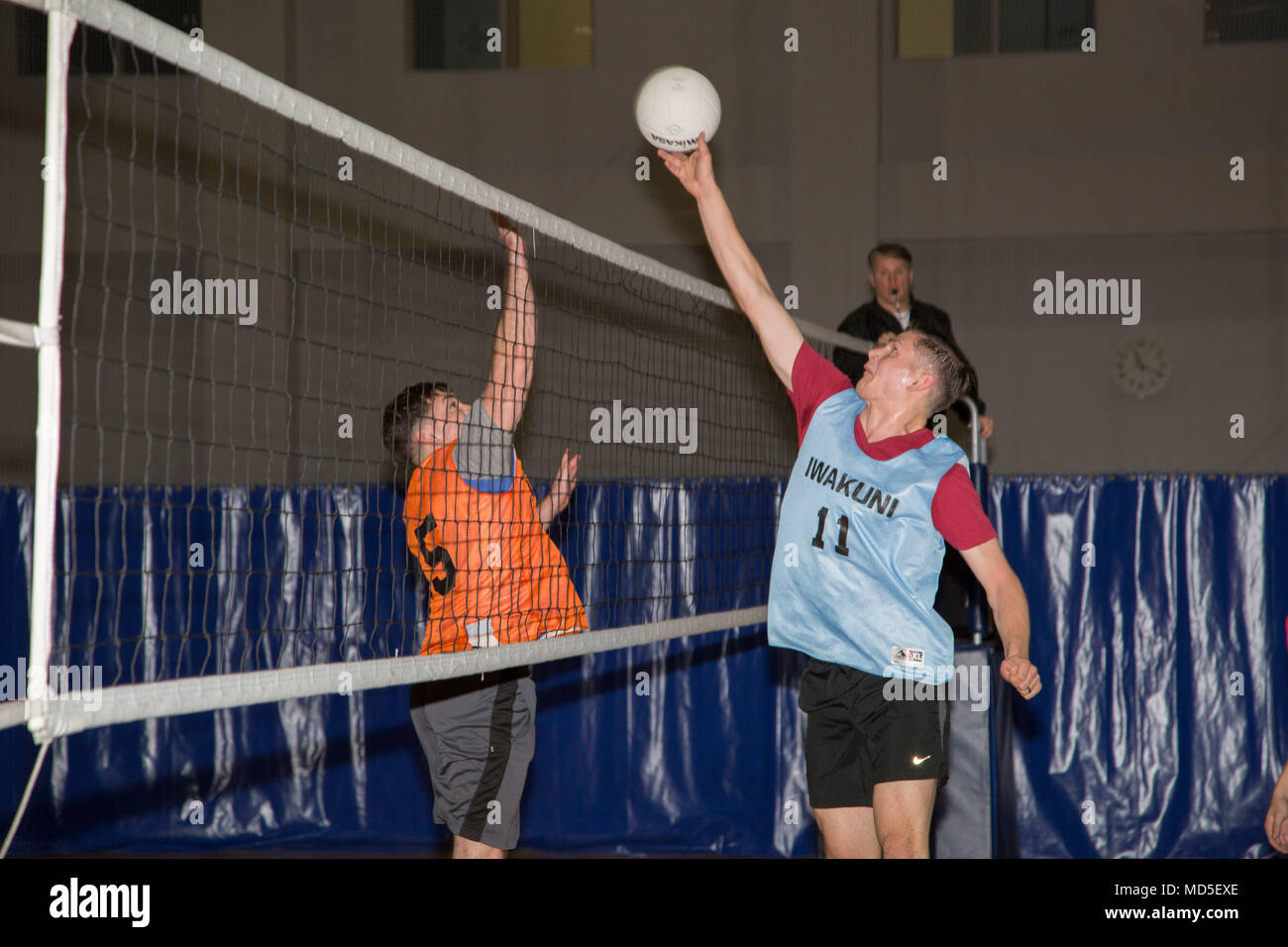 U.S. Marine Corps Sgt. Ronald Gay, left, refrigeration and air ...