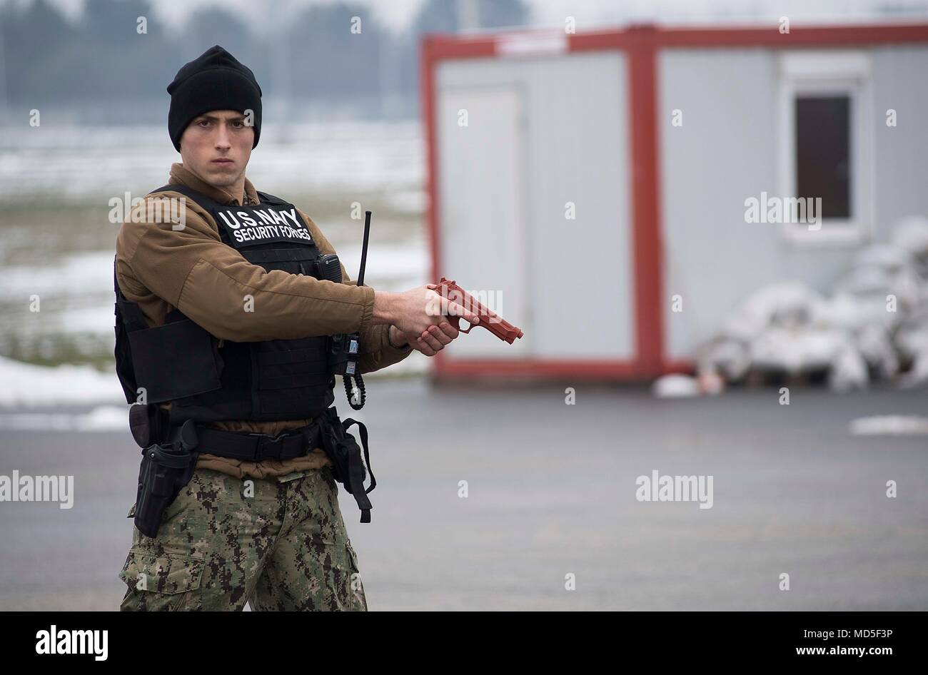 180321-N-BK435-0169 DEVESELU, Romania (March 21, 2018) Master-at-Arms ...