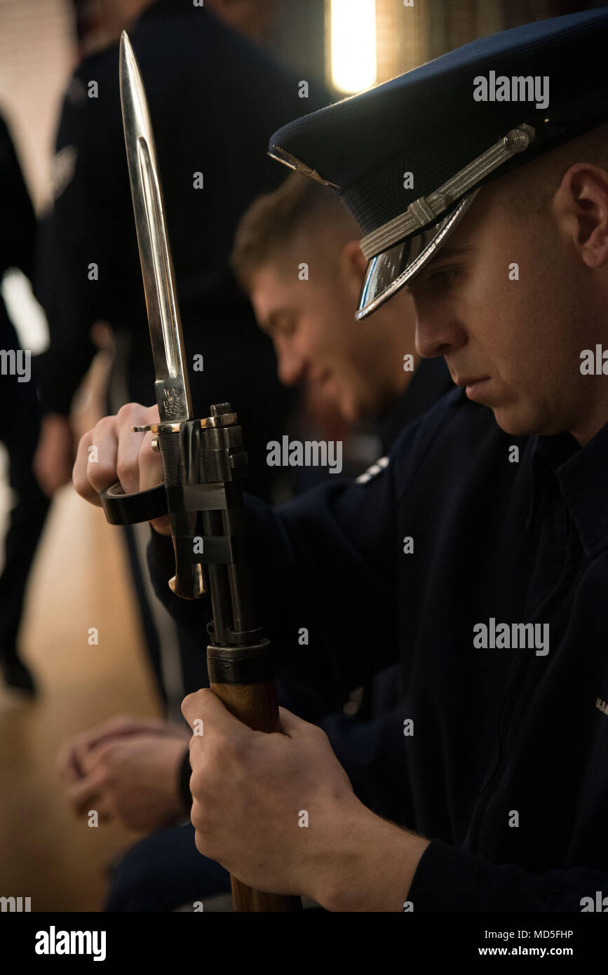 Senior Airman Andrew Kuchar, U.S. Air Force Honor Guard drill team ...