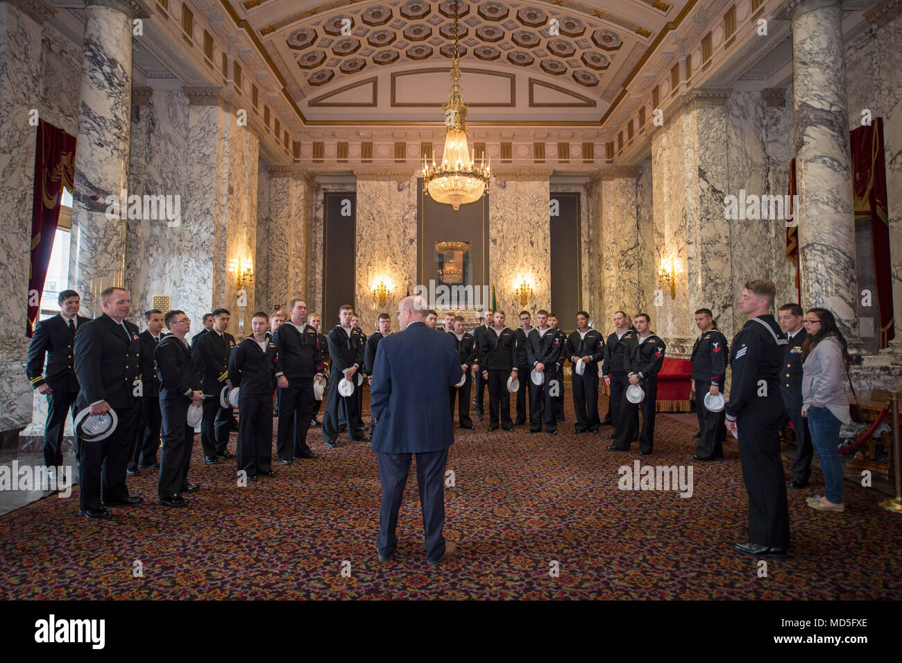 Sailors assigned to the Los Angeles-class fast-attack submarine USS ...