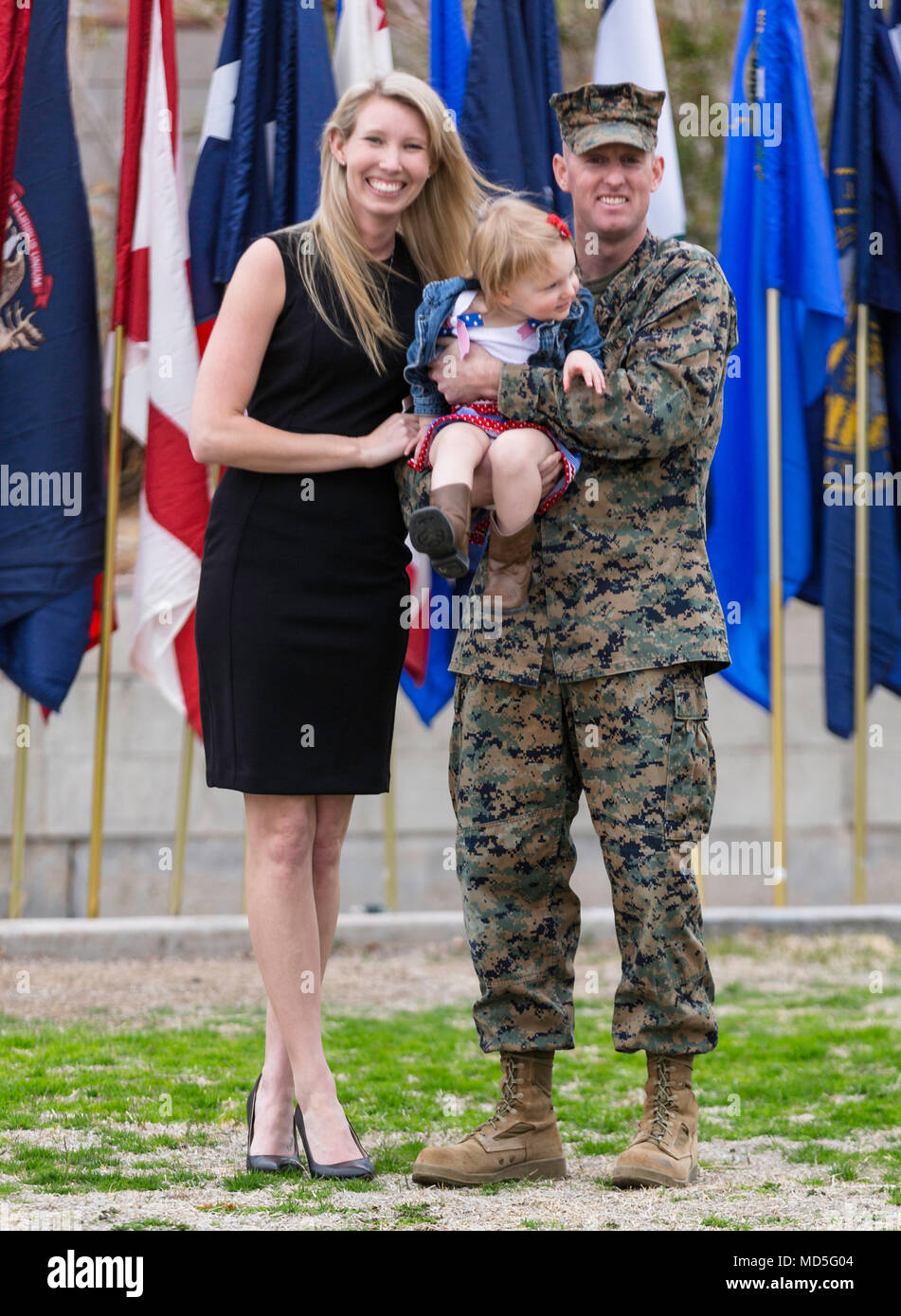 Captain Kendall Ignatz, Headquarters Company outgoing commanding ...