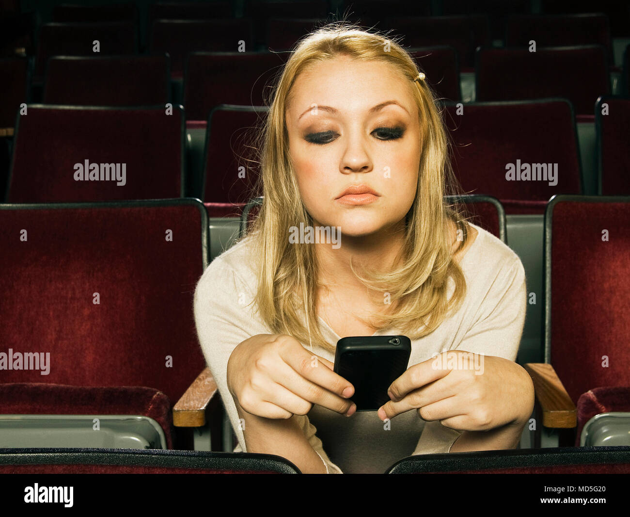 Bored movie audience hi-res stock photography and images - Alamy
