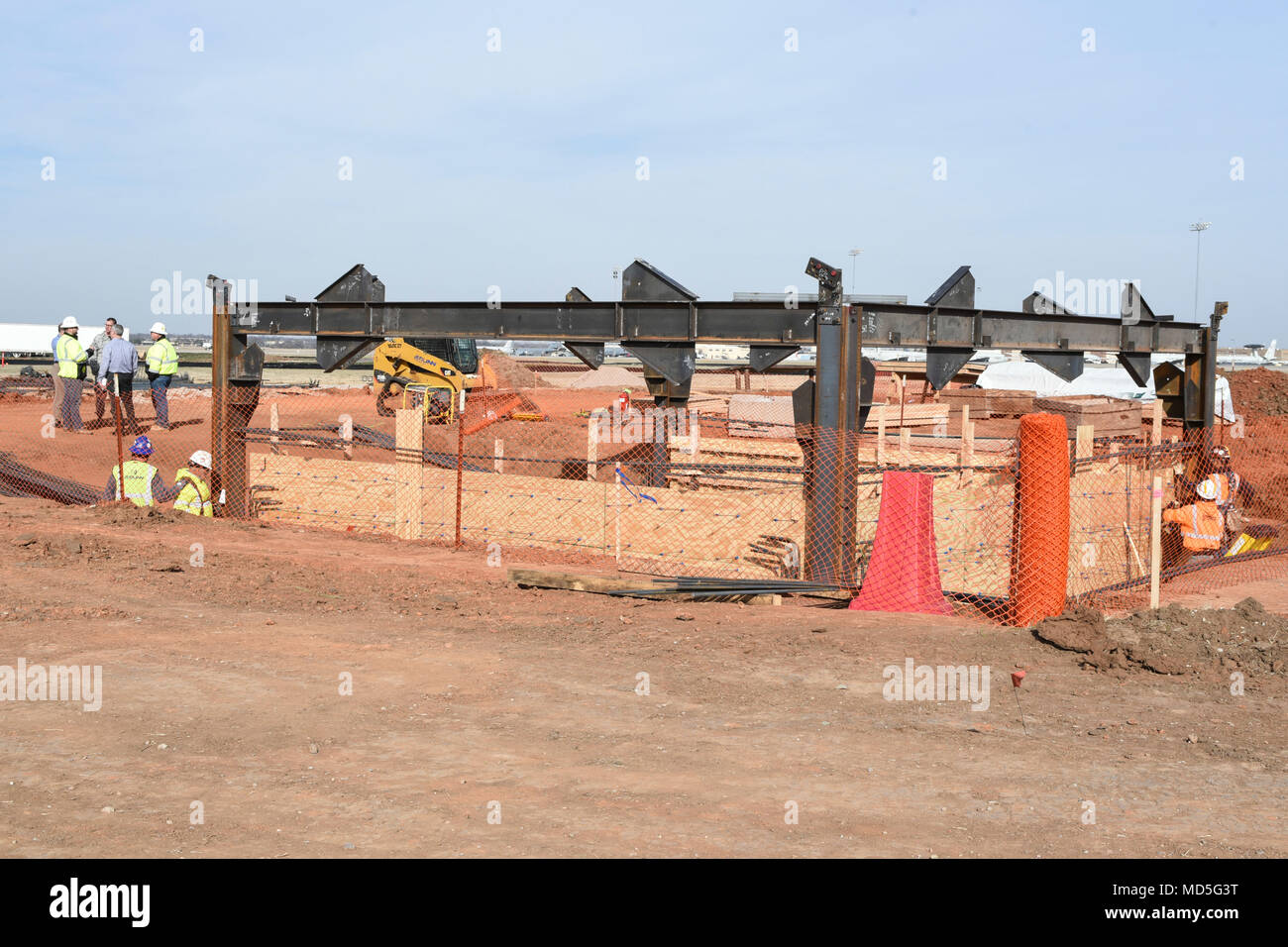 The footing for Tinker's new air traffic control tower has been put in ...