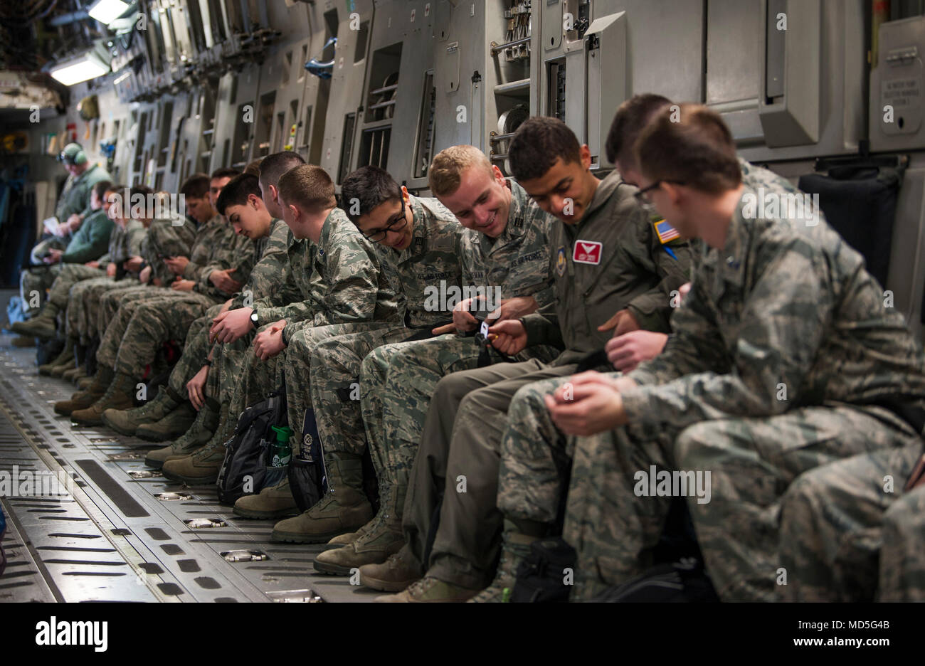 U.S. Air Force Reserve Officers Training Corps cadets assigned to ...