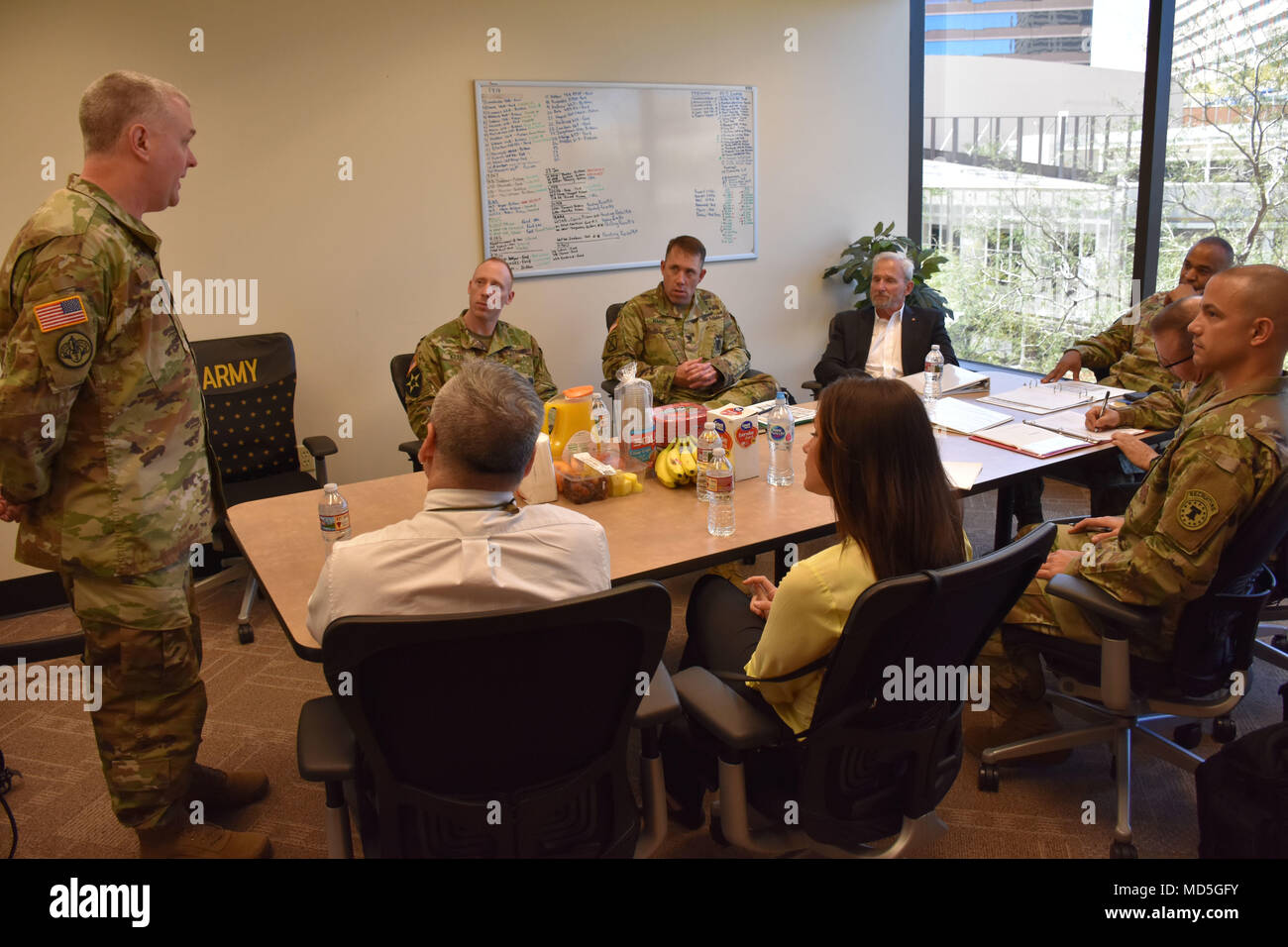 Major Michael Hay, officer-in-charge of the Phoenix Medical Recruiting ...