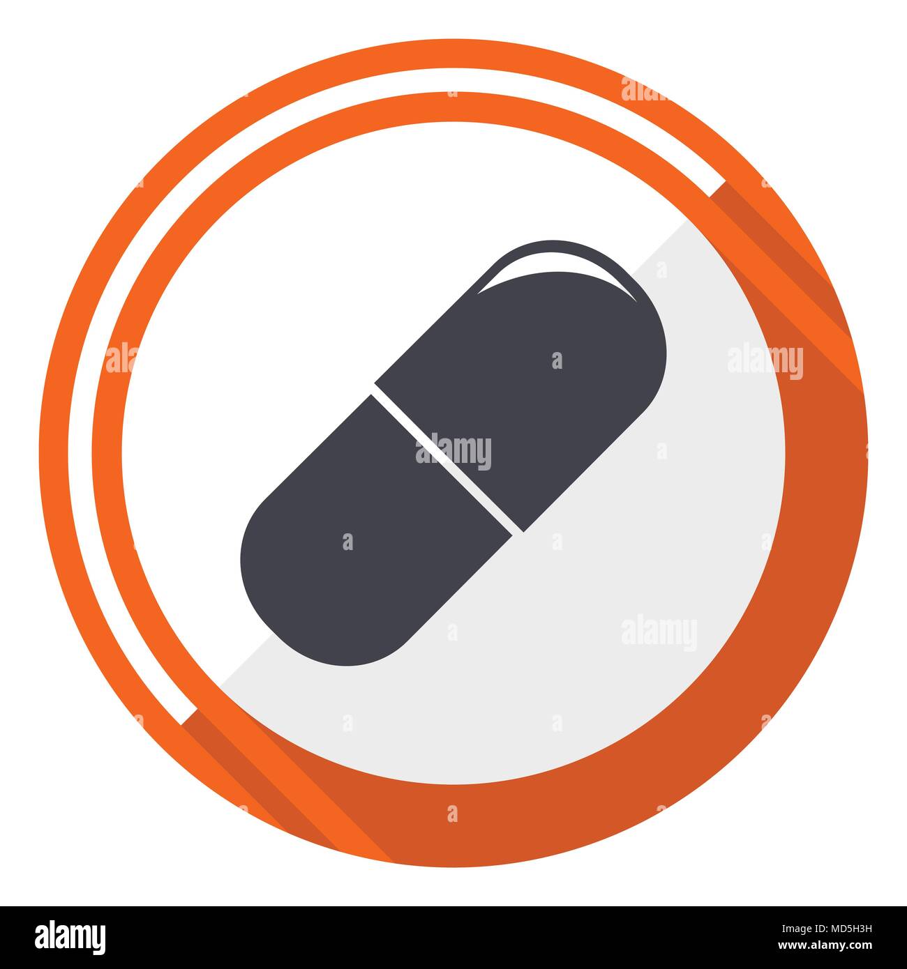 Drug capsule logo design eps hi-res stock photography and images - Alamy