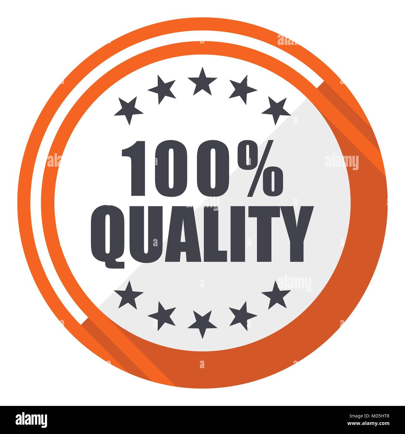 Quality flat design orange round vector icon in eps 10 Stock Vector ...