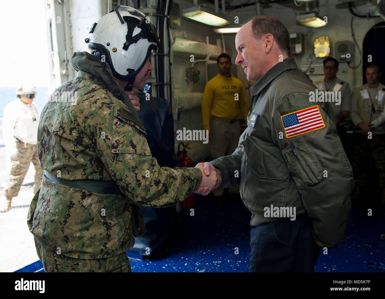180323-N-VK310-0009 PHILIPPINE SEA (March 23, 2018) Capt. John Howard ...