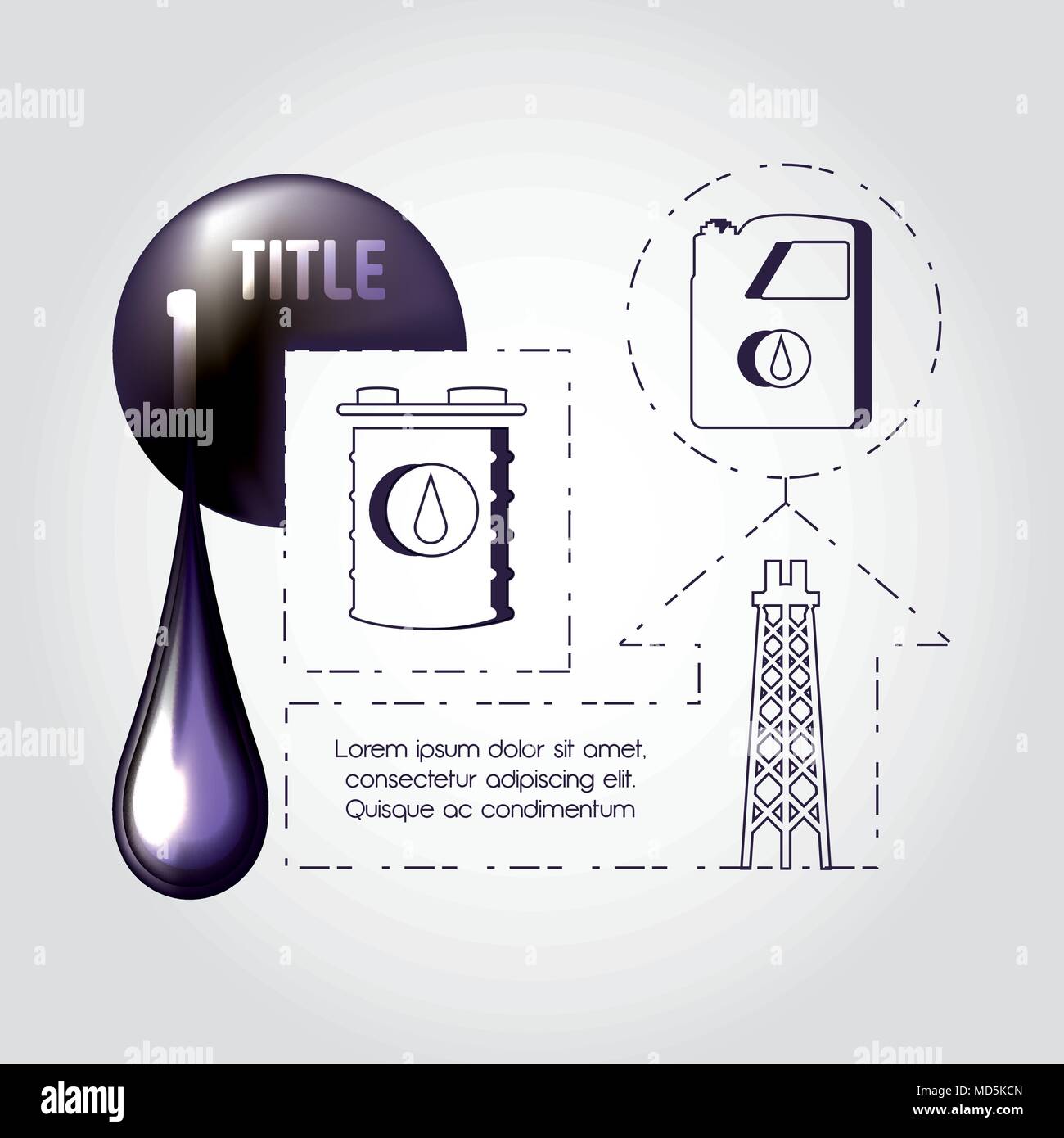 oil industry infographic template vector illustration design Stock ...