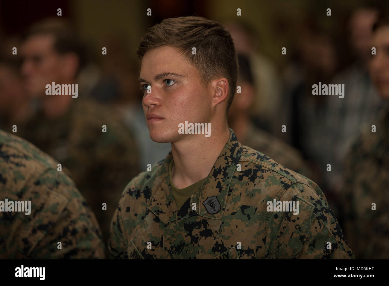 U.S. Navy HN Robert Johnson, 22, from Atlanta, Georgia, graduates from ...