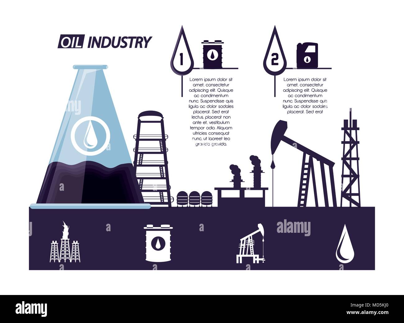 Oil refinery fire drill Stock Vector Images - Alamy