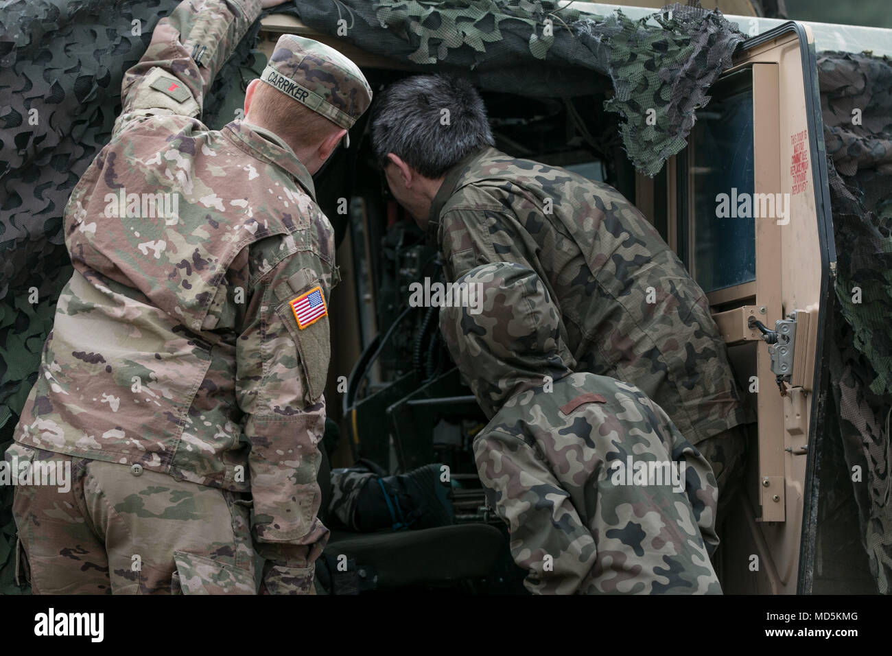 U.S. Army 2nd Lt. David Carriker, an infantry officer assigned to 2nd ...