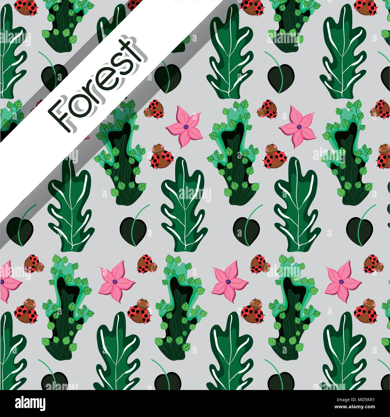 Forest pattern background Stock Vector Image & Art - Alamy