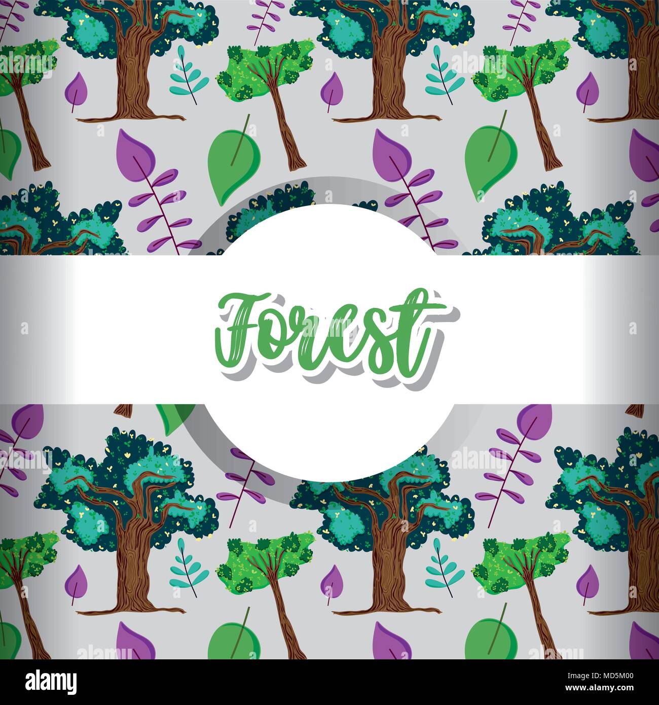 Forest pattern background Stock Vector Image & Art - Alamy