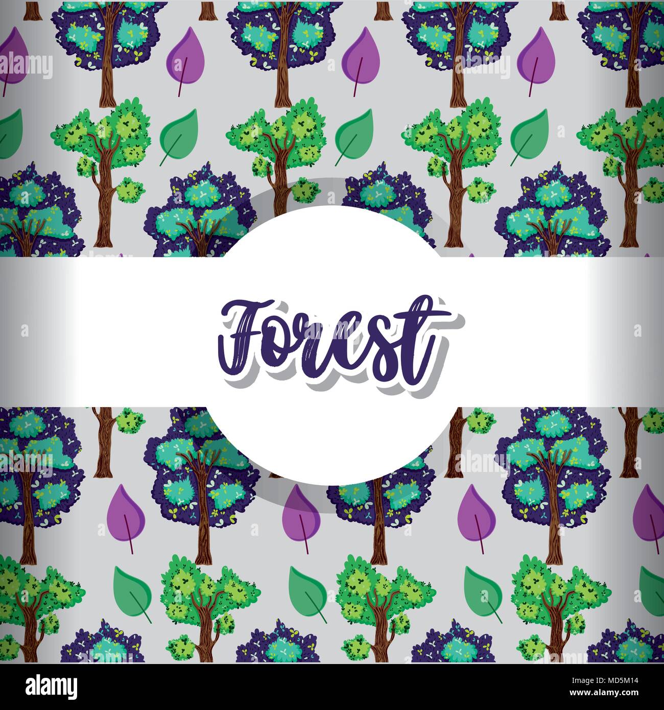 Forest pattern background Stock Vector Image & Art - Alamy