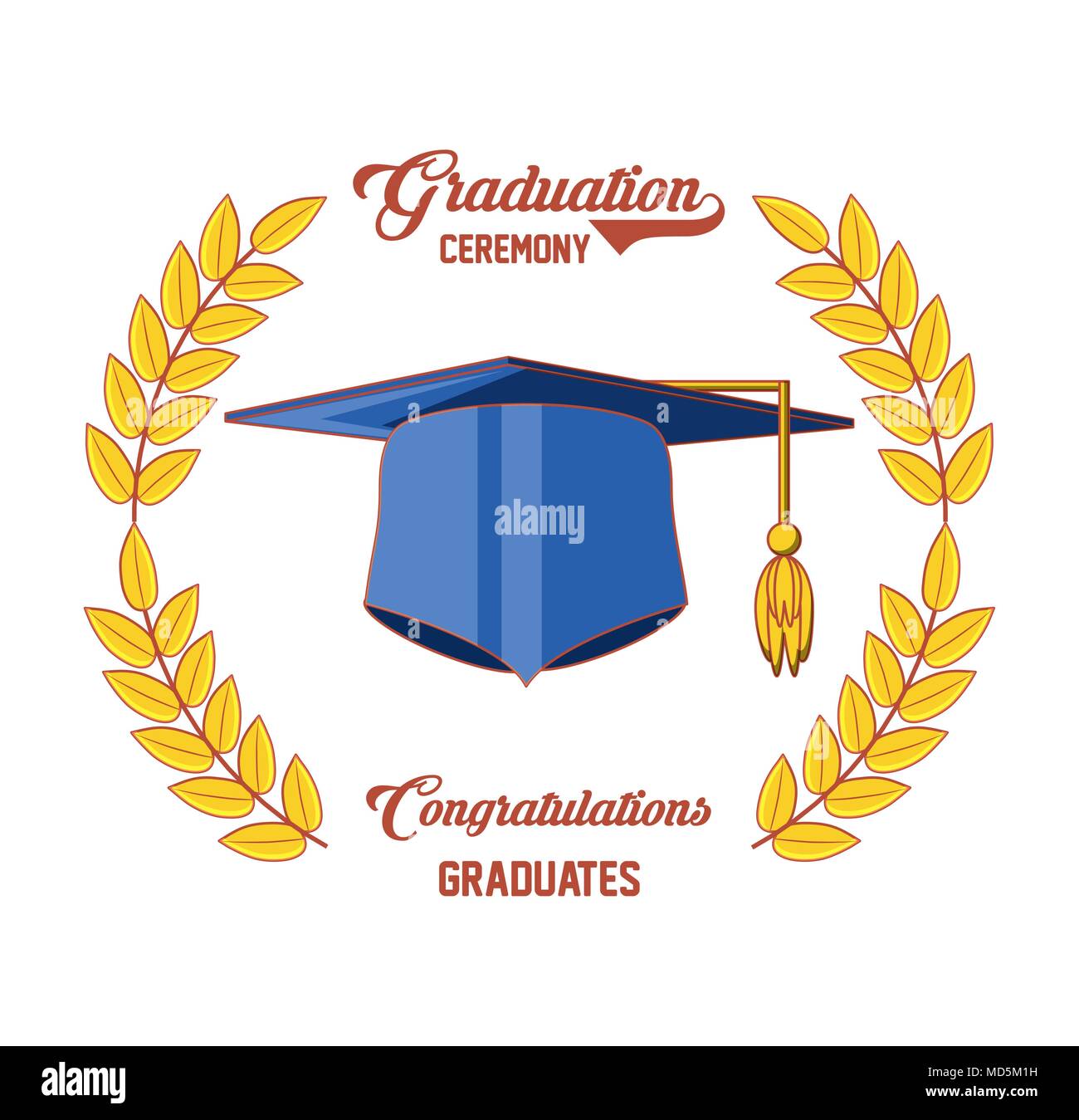Graduation Card Vector Design