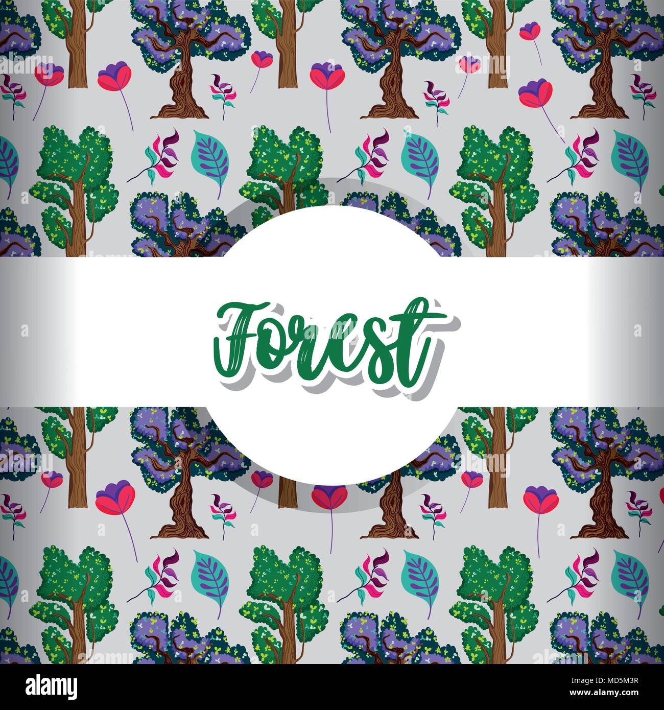 Forest pattern background Stock Vector Image & Art - Alamy