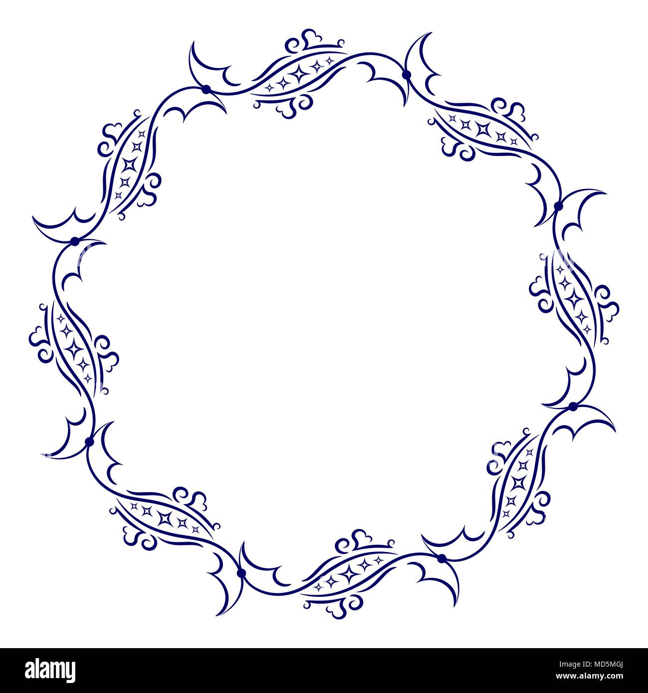Decorative round frame for your design Stock Vector Image & Art - Alamy