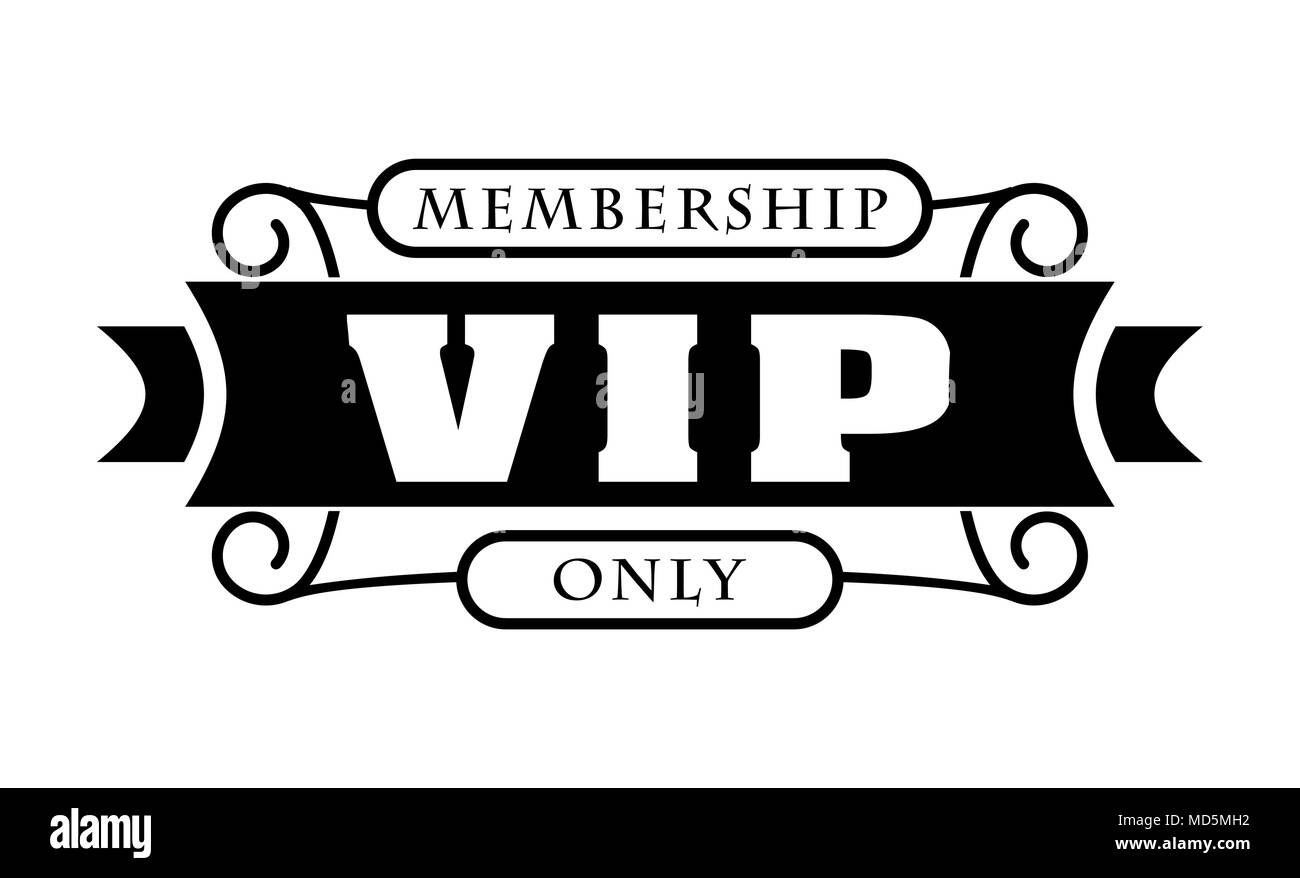 Black rich decorated VIP design on a white background Stock Vector ...