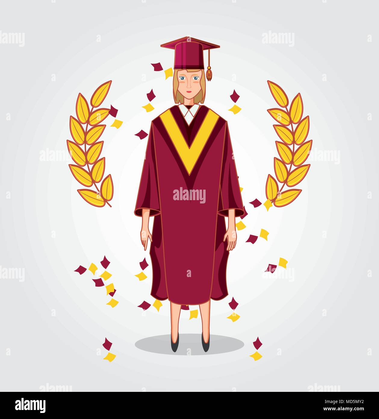 Avatar girl graduation cap hi-res stock photography and images - Alamy
