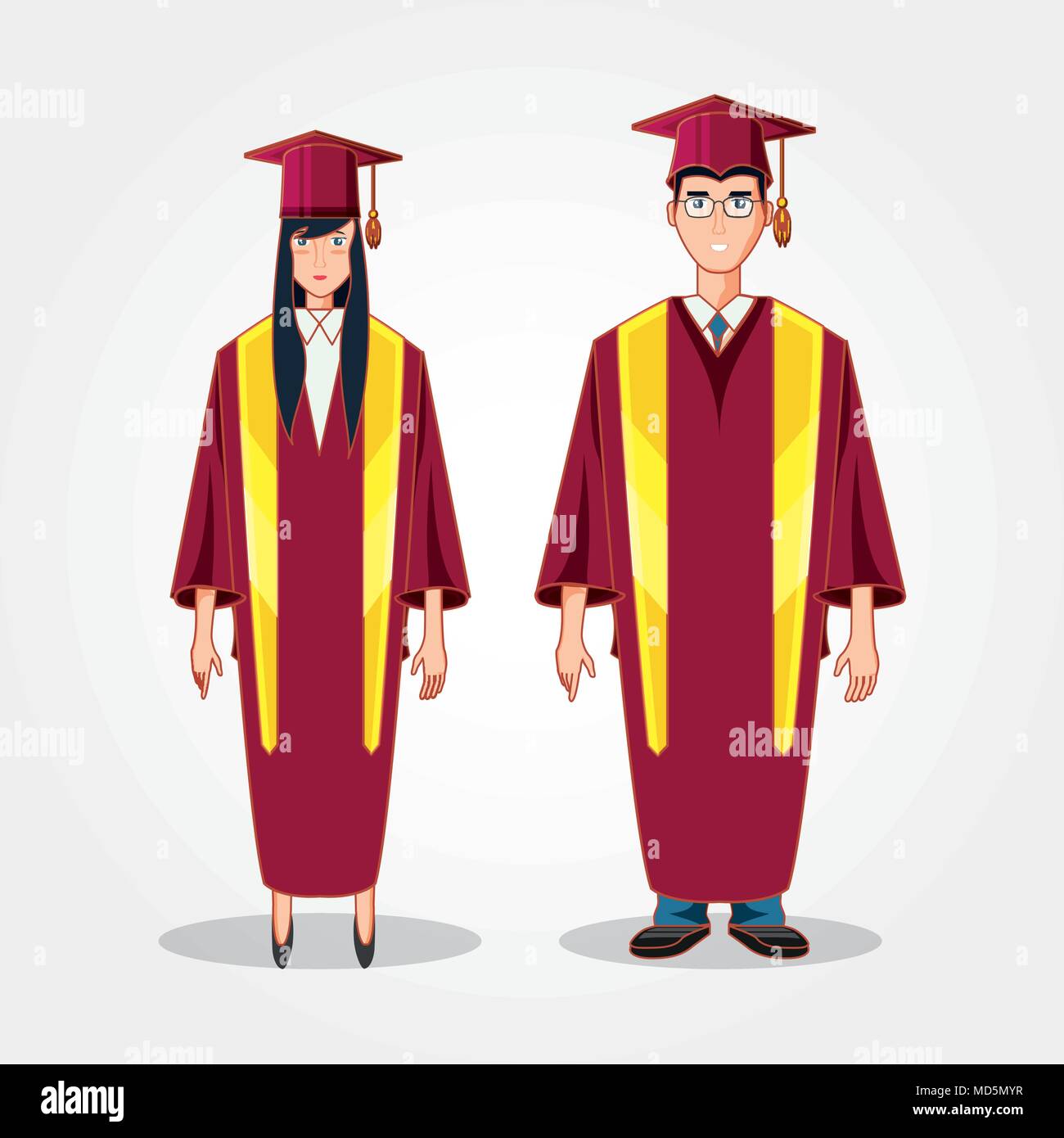 Avatar girl graduation cap hi-res stock photography and images - Alamy