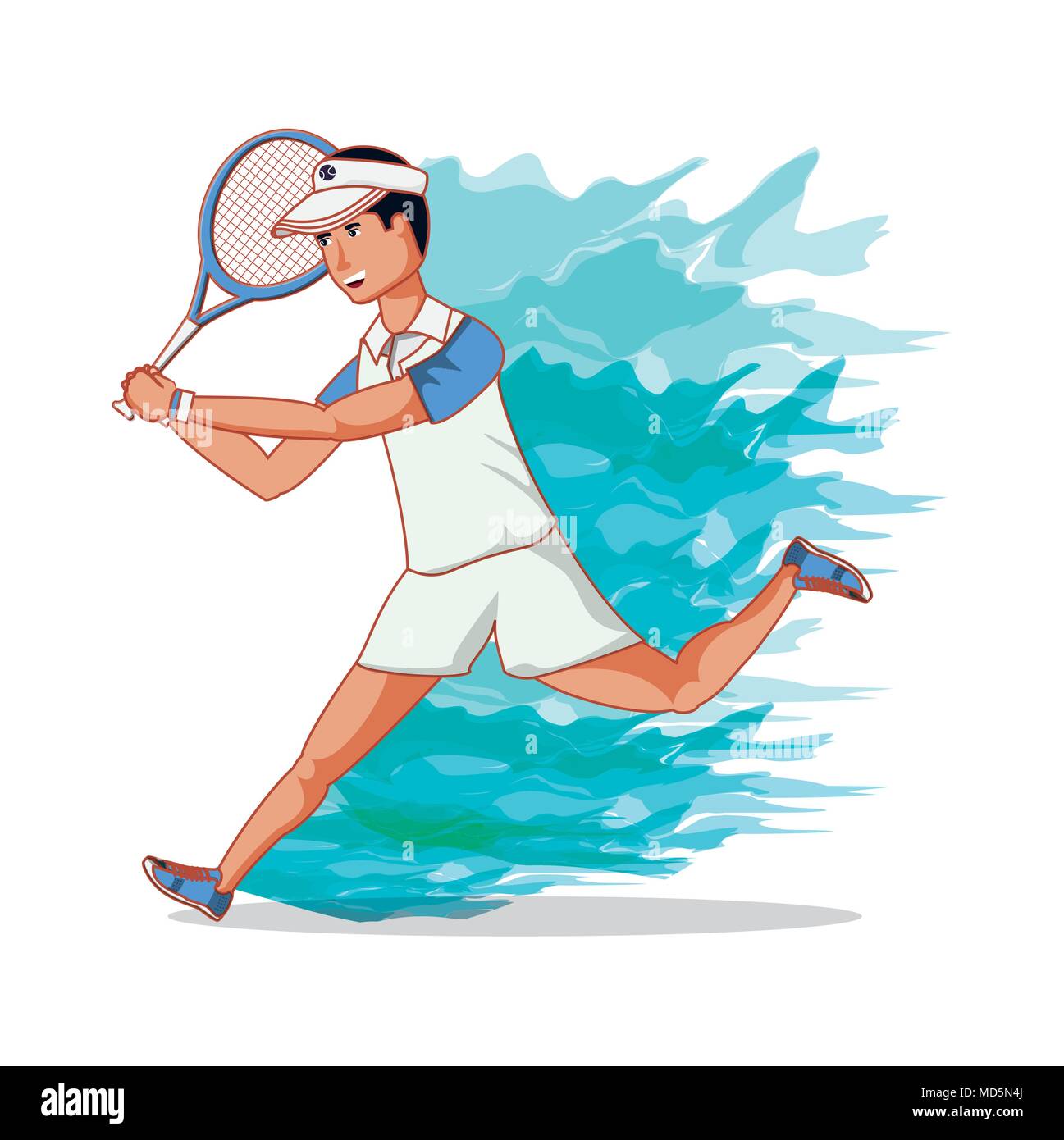 Professional tennis player man cartoon hi-res stock photography and ...