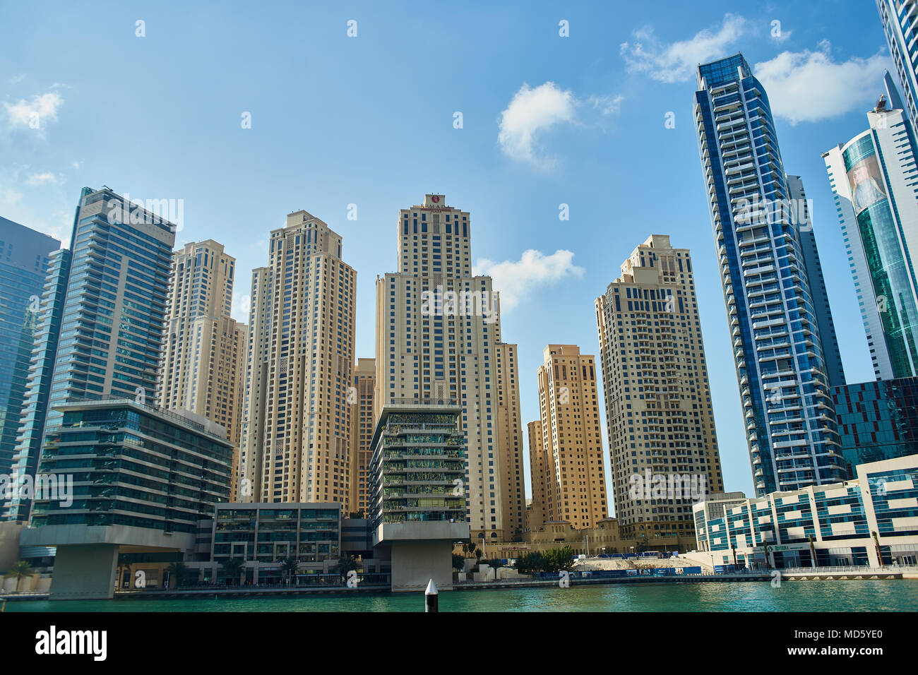 seafront dubai marina Stock Photo - Alamy