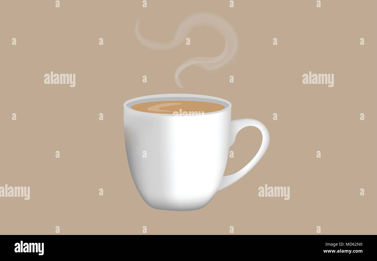 Hot coffee cup in Stock Vector Images - Alamy